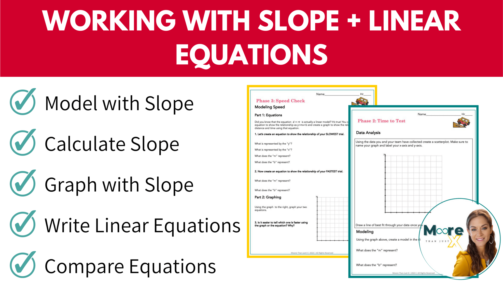 How to Teach Slope to 8th Grade Students - Moore Than Just X